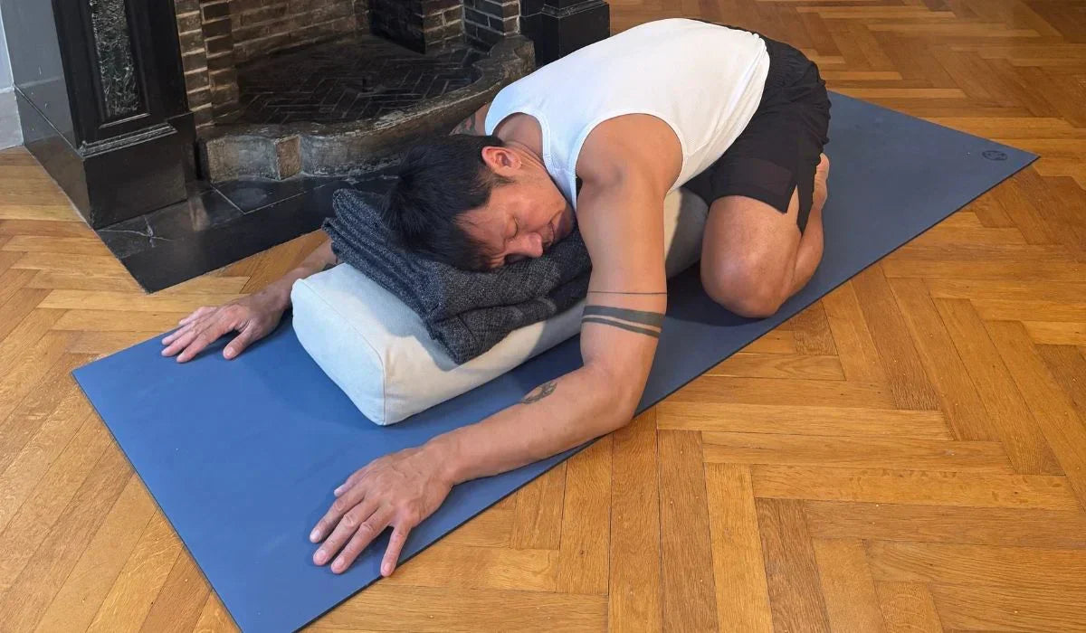 half frog pose restorative